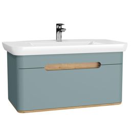 Vitra Sento Set 98 cm Waschtisch + Unterschrank 1 Lade Fjordgr&uuml;n Matt,65875 65875