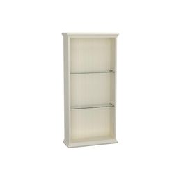 Vitra Valarte Wandregal Breite 54 cm H&ouml;he 114 cm 2 Glaseinlegeb&ouml;den Elfenbein Matt,62254 62254