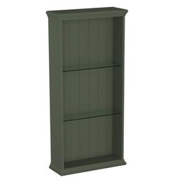 Vitra Valarte Wandregal Breite 54 cm H&ouml;he 114 cm 2 Glaseinlegeb&ouml;den Vintage Gr&uuml;n (Lack),65812 65812