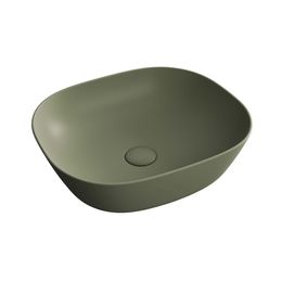 Vitra Plural Aufsatzschale flach rechteckig 45 x 38 x 14 cm Moos Matt,7810B475-0016 7810B475-0016