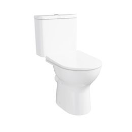 Vitra New S20 Round Tiefsp&uuml;ler-Stand-WC-Paket mit WC-Sitz Super Slim Wei&szlig; Hochglanz,9884B003-7200 9884B003-7200