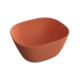 Vitra Plural Aufsatzschale hoch rechteckig 45 x 38 x 22 cm Sanit&auml;rkeramik Rote Erde,7811B477-0016 7811B477-0016