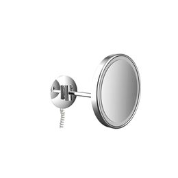 Emco LED-Kosmetikspiegel pure 1-armig, 3-fach, rund, Stecker, D: 203 mm, chrom, 109406008 109406008