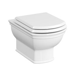 Vitra Valarte Tiefsp&uuml;ler-Wand-WC Vitra Flush 2.0 ohne Sp&uuml;lrand mit verdeckter,7805B403-0075 7805B403-0075