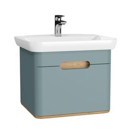 Vitra Sento Set 63 cm Waschtisch + Unterschrank 1 Lade Fjordgr&uuml;n Matt,65873 65873