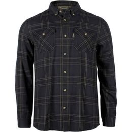Pinewood Flanellhemd Finnveden Forest Dark Navy/Black (Gr&ouml;&szlig;e: S)
