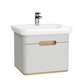 Vitra Sento Set 63 cm Waschtisch + Unterschrank 1 Lade Hellgrau Matt,65985 65985