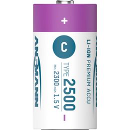 Ansmann Akku Li-Ion 1,5V C-Cell Typ 2500 &ndash; 2 St&uuml;ck