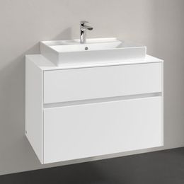 Villeroy & Boch Villeroy & Boch Collaro Schrank mit Konsolenplatte, 2 Ausz&uuml;ge, C08000MS,
