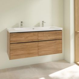 Villeroy & Boch Villeroy & Boch Subway 3.0 Schrank mit Doppelwaschtisch, 4 Ausz&uuml;ge, 4A70D4RW+C60201RH,