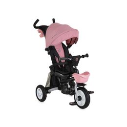 Byox Tricycle Flexy Lux 3 in 1 Dreirad, klappbar, Gummireifen, drehbarer Sitz rosa pink