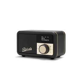 Roberts Radio ROBERTS Revival Petite 2 black DAB+ Radio (Wecker, Bluetooth, mit Akku, USB, tragbar)