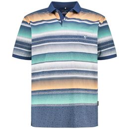 Herren Gro&szlig;e Gr&ouml;&szlig;en | Hajo Poloshirt mit Stretch Farbe royalblau Gr&ouml;&szlig;e: 5XL