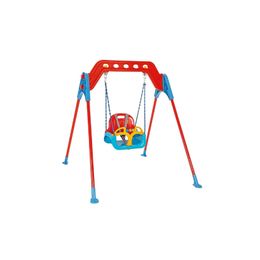 Pilsan Babyschaukel Swing 07968 mit Metallrahmen, R&uuml;ckenlehne, abnehmbarer B&uuml;gel in blau