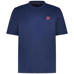 Herren Gro&szlig;e Gr&ouml;&szlig;en | Tommy Hilfiger T-Shirt aus merzerisierter Baumwolle Farbe dunkelblau Gr&ouml;&szlig;e: 3XL