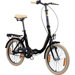 agon Cruiser 20 Zoll Klapprad f&uuml;r Damen und Herren 150 - 185 cm Klappfahrrad Faltrad StVZO Faltfahrrad Erwachsene tiefer Einstieg