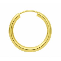 Adelia&acute;s Paar Creolen ADELIA&acute;S "38 mm ⌀ R&ouml;hrchencreolen Ohrringe 925 Silber vergoldet", gold, Ohrringe, Damen, Damen, Silber 925 (Sterlingsilber), Goldohrringe