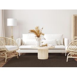 Sisalteppich Dekowe "Mara S2 mit Bord&uuml;re", braun (mokka), B:120cm H:5mm L:170cm, Sisal, Teppiche, Sisalteppich, Flachgewebe, Material: 100% Sisal, Wohnzimmer, Kundenliebling