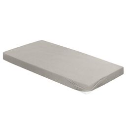 Spannbettlaken Irisette "Kuschel Jersey Spannbettlaken Vesuv", grau (taupe), L:200cm, Jersey, Obermaterial: 100% Baumwolle, Bettlaken, Spannbettlaken, mit Rundumgummizug