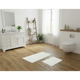 Badematte OTTO HOME "Cali, Badvorleger, Badezimmer Teppich, Duschvorleger", natur, H:10mm, Polyester, Badematten, Badematte, weich, Uni Farben, auch als Teppich erh&auml;ltlich
