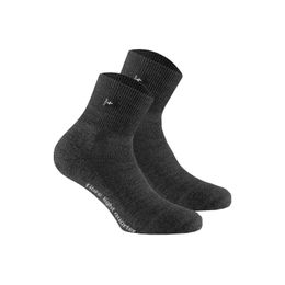 Kurzsocken Rohner Socks "Socken 2er Pack", Damen, Gr. 42-44, grau (anthrazit), Obermaterial: 42% Wolle mw. 41% Polyamid PA. 15% Polypropylen PP. 2% Elasthan EL., Socken