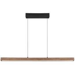 Globo LIGHTING LED-H&auml;ngeleuchte "OLIVUS", schwarz (schwarz matt), 1 Stk., Leuchten, H&ouml;henverstellbar, Stufenloser Touchdimmer, Leuchtet Auf/Abw&auml;rts