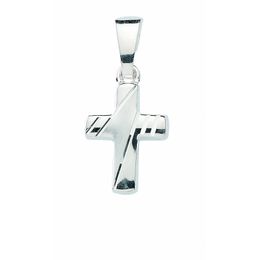 Adelia&acute;s Kreuzkette ADELIA&acute;S "Halskette - Kreuzkette mit Kreuz Anh&auml;nger aus 925 Silber", silber, Halsketten, Damen, Silber 925 (Sterlingsilber), Kreuzkette, Schmuckset mit bis 45 cm stufenlos verstellbarer 925 Silber Halskette