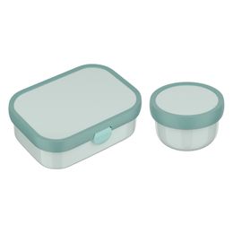 Lunchbox Mepal "Obst- und Bentobox Campus (2025) 300 & 750 ml 2er Set", gr&uuml;n (cool mint), B:2cm H:2cm L:2cm, Kunststoff, Lebensmittelaufbewahrungsbeh&auml;lter, Lunchbox, Sp&uuml;lmaschinengeeignet