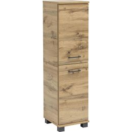 Midischrank Schildmeyer "Nora, Midischrank, Made in Germany, B: 30 cm", braun (eiche landhausfarben), B:30,3cm H:116,9cm T:32,6cm, FSC-zertifizierter Holzwerkstoff, Schr&auml;nke, Midischrank, Solide Verarbeitung - Dieses Produkt ist in Deutschland gefertigt