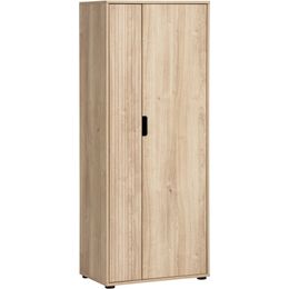 Aktenschrank Schildmeyer "Emmik, Aktenschrank, Made in Germany, B: 65 cm", braun (wei&szlig; eiche), B:65,1cm H:163,6cm T:41cm, FSC-zertifizierter Holzwerkstoff, Schr&auml;nke, Solide Verarbeitung - Dieses Produkt ist in Deutschland gefertigt