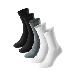 Socken Schiesser "Bluebird", Damen, Gr. 35-38, 901, sortiert 1, Obermaterial: 77% Baumwolle, 22% Polyamid, 1% Elasthan, Socken Socken