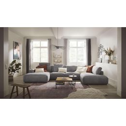 Wohnlandschaft Musterring "Lucia viel Platz, bequem, U-Form", grau, B:434cm H:81cm T:204cm, Sofas, Wohnlandschaft, Verschiedene Farben, inkl. Kopfst&uuml;tze, Gesamtbreite 434 cm