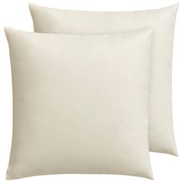 Federkissen Otto Keller "Annabelle, Kopfkissen & Dekokissen, in vielen Gr&ouml;&szlig;en erh&auml;ltlich.", beige (creme), B:40cm L:40cm, Bezug: 100% Baumwolle. F&uuml;llung: 50% Daunen, 50% Federn, Kopfkissen, Sofakissen, Dekokissen und auch als Schlafkissen.