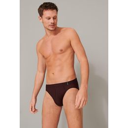 Minislip Schiesser "Long Life Soft", Herren, Gr. 8, rot (500, rot), Single Jersey, Obermaterial: 75% Modal, 15% Polyester, 10% Elasthan, k&ouml;rpernah, Unterhosen, gestreift, ohne Eingriff, optimales Feuchtigkeitsmanagement