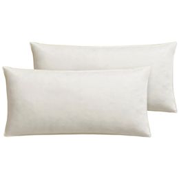 Federkissen Otto Keller "Annabelle, Kopfkissen & Dekokissen, in vielen Gr&ouml;&szlig;en erh&auml;ltlich.", beige (creme), B:40cm L:80cm, Bezug: 100% Baumwolle. F&uuml;llung: 100% Federn, Kopfkissen, Sofakissen, Dekokissen und auch als Schlafkissen.