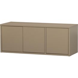 Lowboard Woood "Turner FSC-Kiefernholz mit Druckmechanismus, H 47 x B 120 x T 44 cm", braun (schlamm), B:120cm H:47cm T:44cm, Holzwerkstoff, Sideboards, Lowboard, Tragkraft Deckplatte 50 kg, mit Kabel&ouml;ffnung, einfach zu montierbar