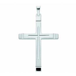 Adelia&acute;s Kreuzkette ADELIA&acute;S "Halskette - Kreuzkette mit Kreuz Anh&auml;nger aus 925 Silber", silber, Halsketten, Damen, Silber 925 (Sterlingsilber), Kreuzkette, Schmuckset mit bis 45 cm stufenlos verstellbarer 925 Silber Halskette