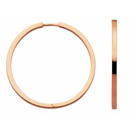 Adelia&acute;s Paar Creolen ADELIA&acute;S "32,8 mm ⌀ Creolen Ohrringe 925 Silber vergoldet", ros&eacute;gold, Ohrringe, Damen, Damen, Silber 925 (Sterlingsilber), Goldohrringe