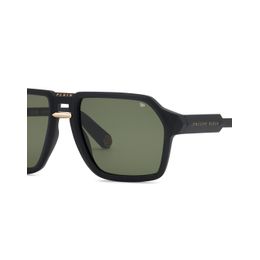 Sonnenbrille Philipp Plein "Plein Contemporary", Jungen, 0205, schwarz, gr&uuml;n, Sonnenbrillen Sonnenbrille