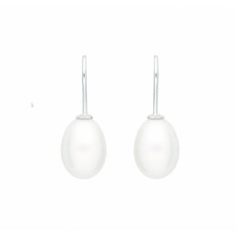 Adelia&acute;s Paar Ohrh&auml;nger ADELIA&acute;S "Ohrh&auml;nger Ohrringe 925 Silber mit Perle", wei&szlig; (silber), Ohrringe, Damen, Damen, Silber 925 (Sterlingsilber), Silberohrringe