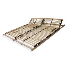 Sleepneo Lattenrost, Buche, Holz, 7-Zonen, 200x200 cm, Hergestellt in Deutschland, Blauer Engel, T&Uuml;V S&uuml;d, verstellbar, Schlafzimmer, Lattenroste