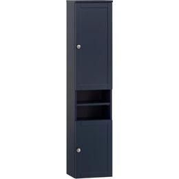 Hochschrank Schildmeyer "Jesper, Hochschrank, Made in Germany, B: 30 cm", blau (nachtblau), B:30,3cm H:138,3cm T:25,4cm, FSC-zertifizierter Holzwerkstoff, Schr&auml;nke, Hochschrank, Solide Verarbeitung - Dieses Produkt ist in Deutschland gefertigt