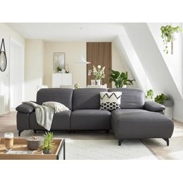 Ecksofa Musterring "MR370 mit/ohne Relaxfunktion, verschiedene Unterfederungen zur Auswahl", schwarz, B:280cm H:83cm T:180cm, 100% Leder, Sofas, Ecksofa, Farbe, Material, Sitzkomfort und Funktion w&auml;hlbar, Ma&szlig;e 280 x 180 cm