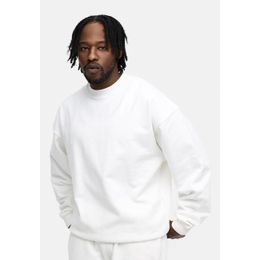 Sweatshirt DAILY COTTON "Daily Cotton Sweatshirt OVERSIZE CREW-NECK PULLOVER", Jungen, Gr. S, sanftes wei&szlig;, cream, Obermaterial: 100% Baumwolle CO., Rundhals, Sweatshirts Sweatshirt