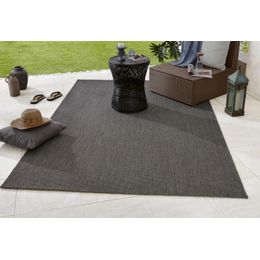Teppich Hanse Home "Match" Gr. 6, grau (anthrazit), B:200cm H:8mm L:290cm, Kunstfaser, Teppiche, Teppich, In-& Outdoor, Kurzflor, L&auml;ufer, Modern, Unifarben, Wohnzimmer, Balkon