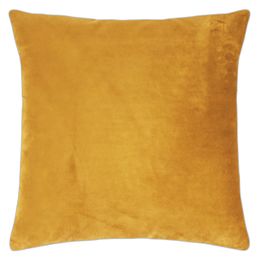 Dekokissen Pad "Elegance", gelb (honey, unifarben), B:50cm H:2cm L:50cm, Polyester, Dekokissen_Sitzkissen_Kissenh&uuml;llen, Design als Basic, aus Samt, elegante Optik