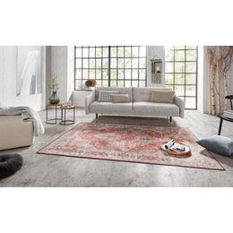 Teppich Hanse Home "Sylla" Gr. 31, rot (ziegelrot), B:160cm H:5mm L:230cm, Polyester, Teppiche, Teppich, Orientalisch, L&auml;ufer, Vintage, Wohnzimmer, Schlafzimmer, Esszimmer
