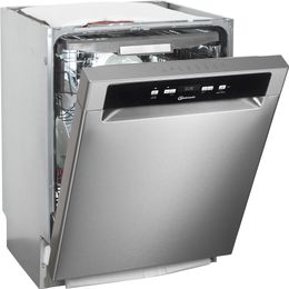 Bauknecht Unterbaugeschirrsp&uuml;ler "OBUC Ecosilent 8650", Energieeffizienz: B (A-G), silber (edelstahl), B:60cm H:82cm T:59cm, Geschirrsp&uuml;ler, Doppelter Komfort &ndash; mit Besteckschublade und zus&auml;tzlichem Besteckkorb
