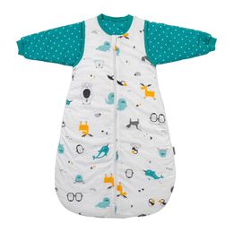 Babyschlafsack SCHLUMMERSACK "Schlafsack ohne F&uuml;&szlig;en 2.5 Tog" Gr. 56, polarfreunde, Schlafs&auml;cke, Baby, L: 56cm, Obermaterial: 100% Baumwolle CO(Bio)., L:56cm