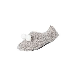 Haussocken Camano "warm & cozy", Damen, Gr. 37-38, grau (skyrocket), Polyester, unifarben, Socken, mit elastischem Bund